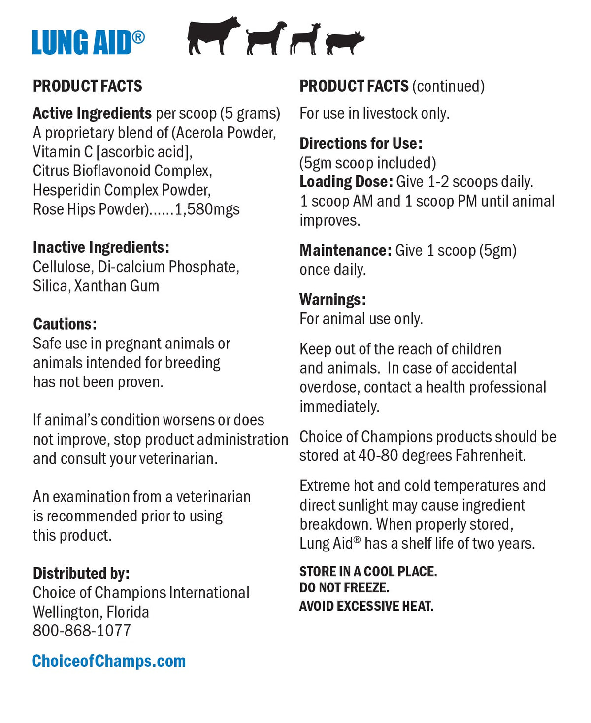 Lung Aid (90 Day Supply) · Primo Feeds LLC